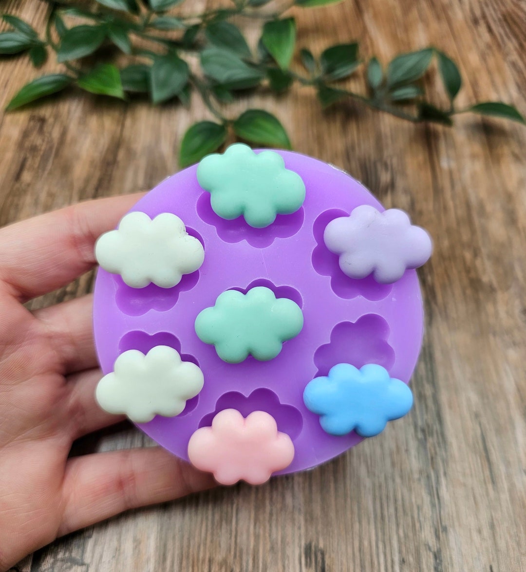 Silicone Mold Set of 7 3D Clouds 2.5 Cm for Resin, Jesmonite, Plaster ...