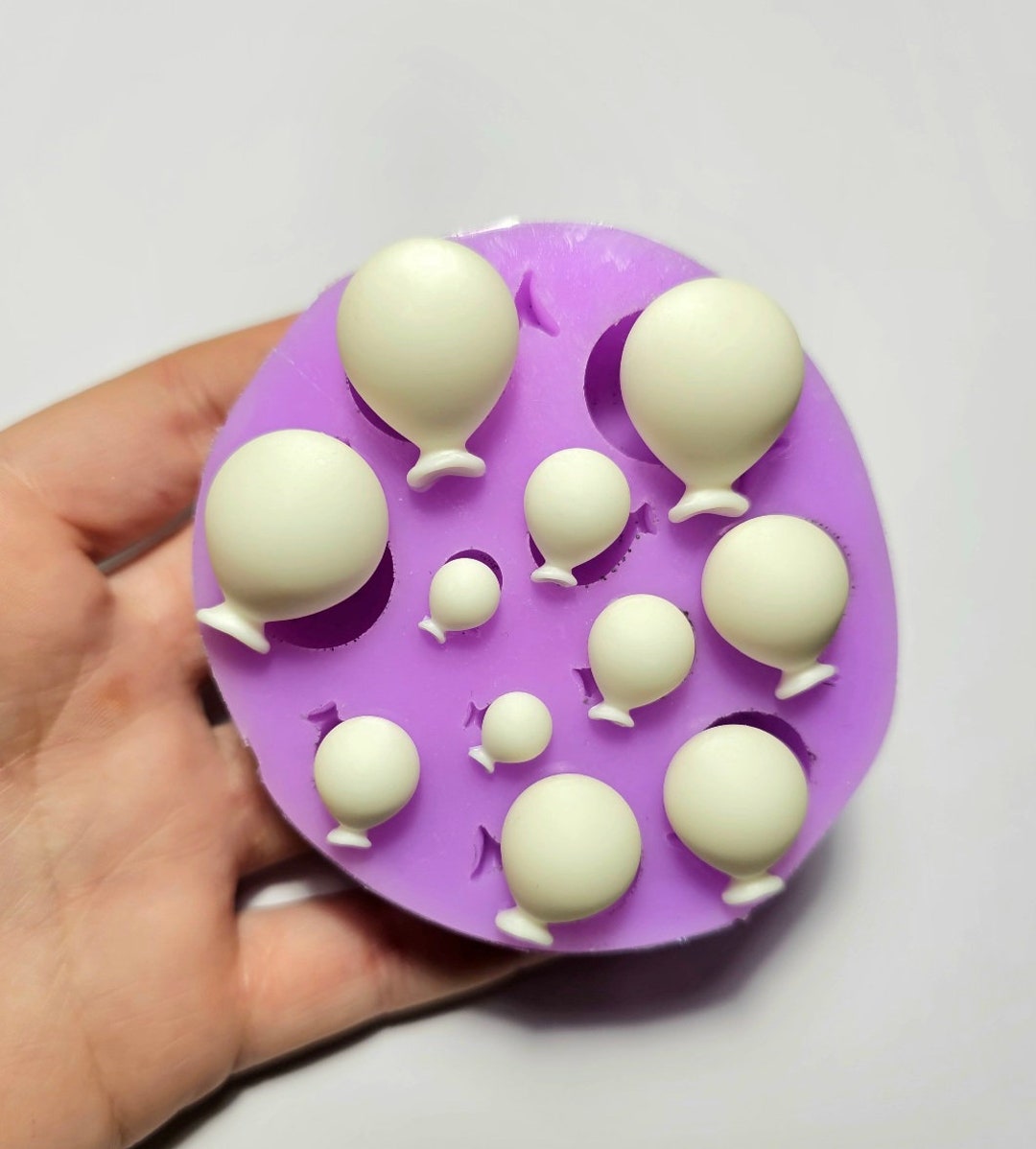 Flexible Silicone Mold Set of 10 3D Balloons - Etsy