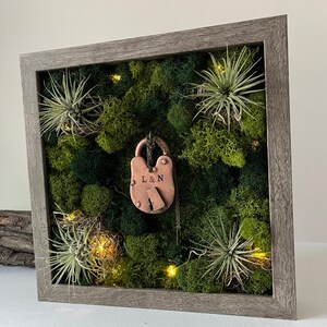 Love Lock, Unity Ceremony, Personalized Padlock, Flower Garden Wall Art ...