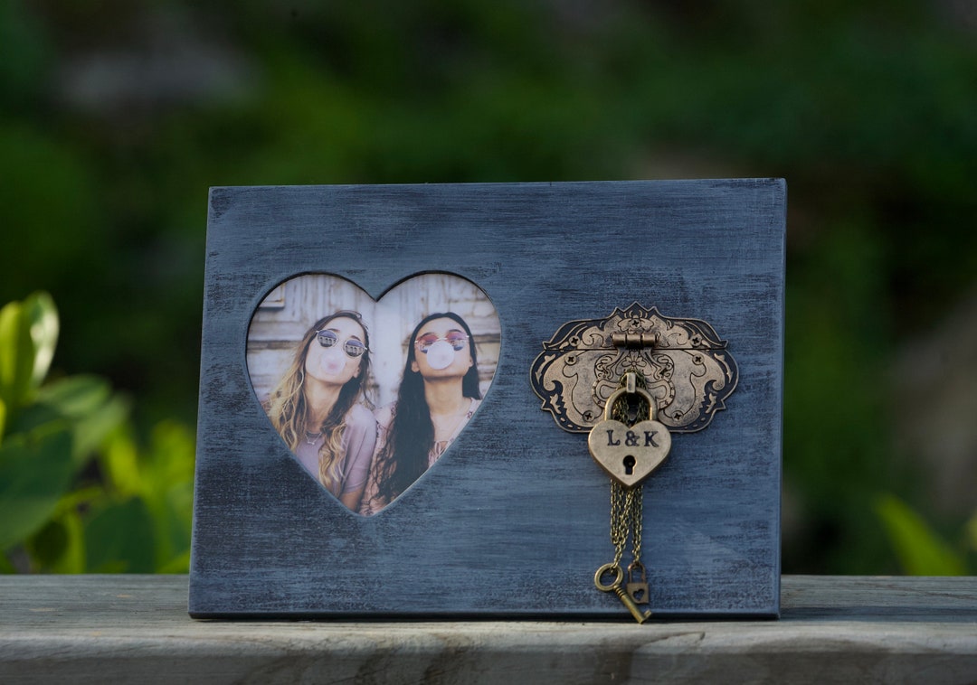 Wedding Ceremony, Photo Frame , Lovers Lock, Wish Lock, Personalized ...