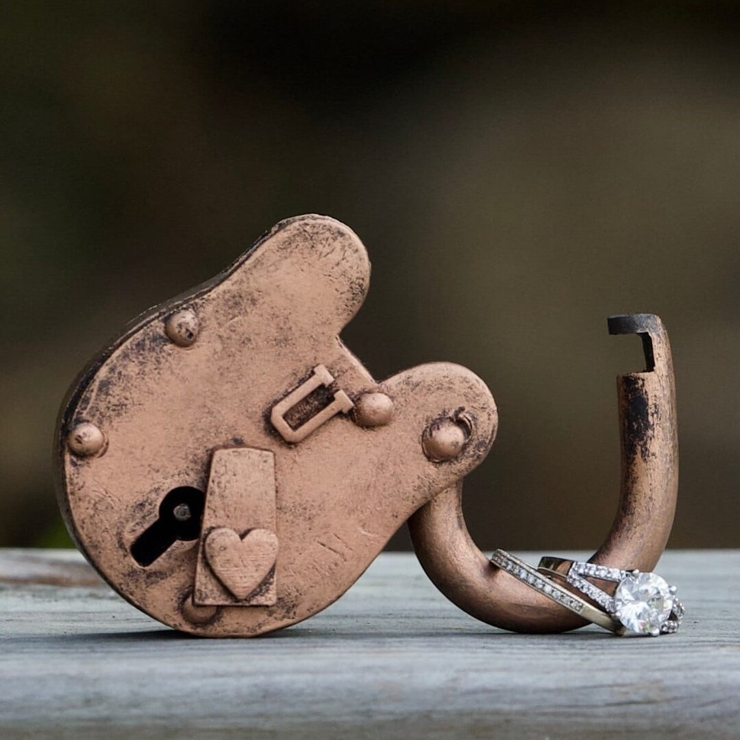 Love Lock | Engraved Gift | Personalized Padlock | Anniversary Unique ...