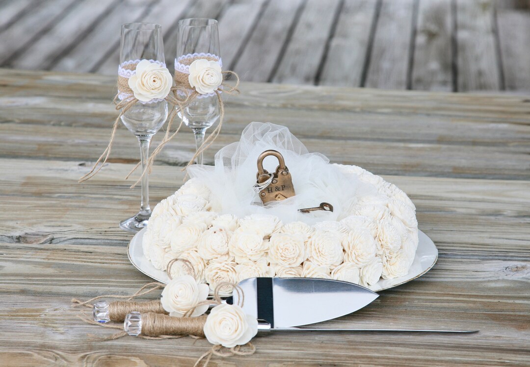 Rustic Wedding, Love Lock, Unity Ceremony, Monogram Gift Idea - Etsy