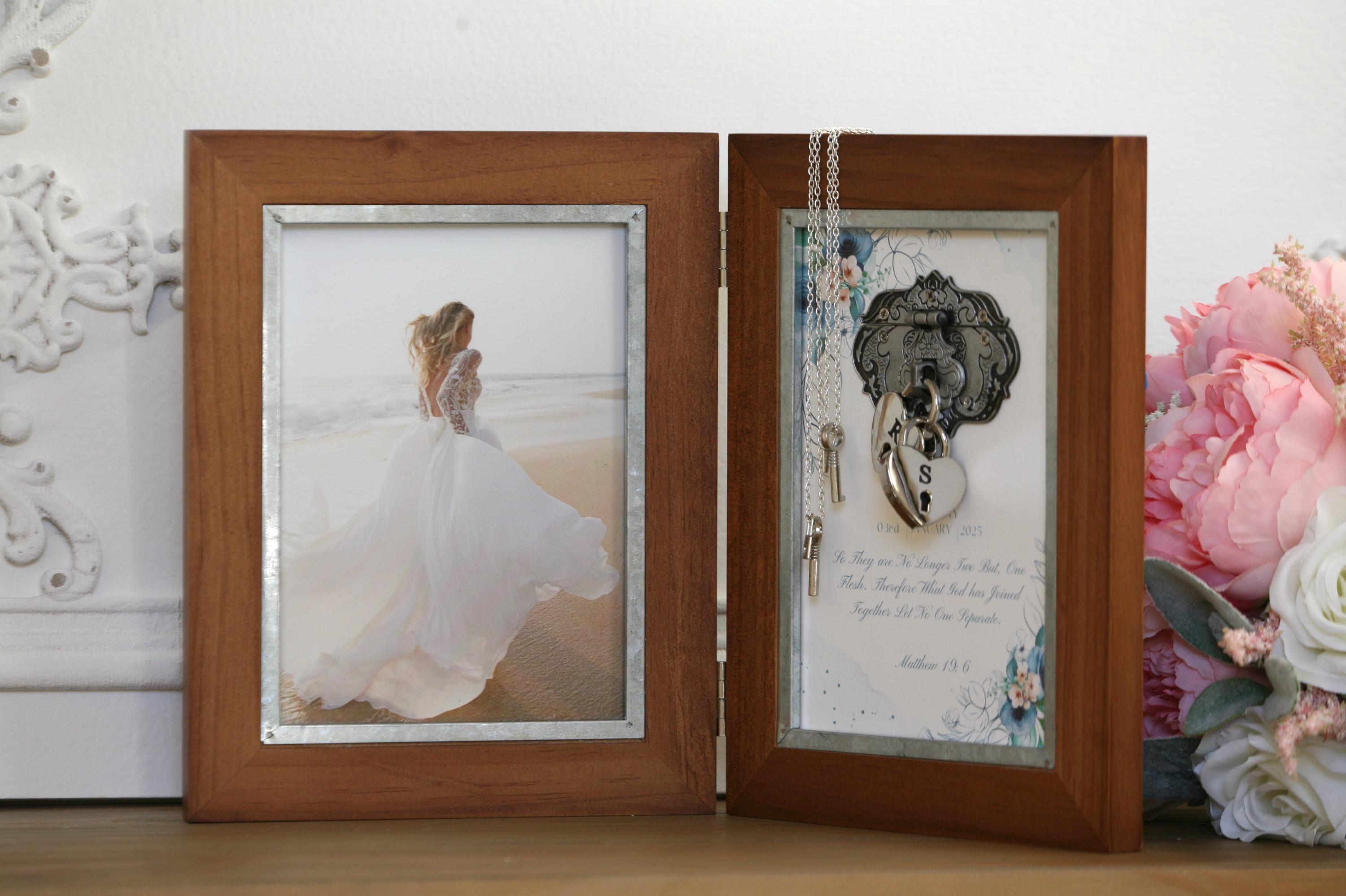 Unity Wedding Lock Ceremony Set, Personalized Love Locks in Frame - Etsy