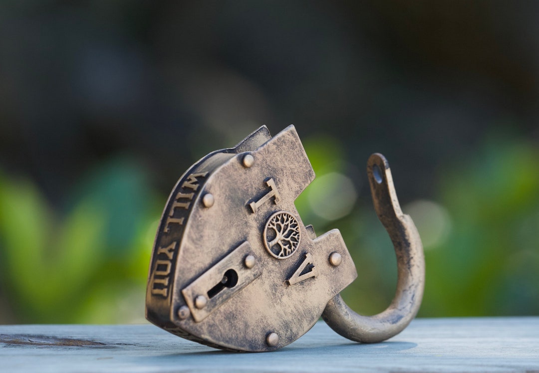 Love Lock for Couples - Engraved Padlock - Etsy
