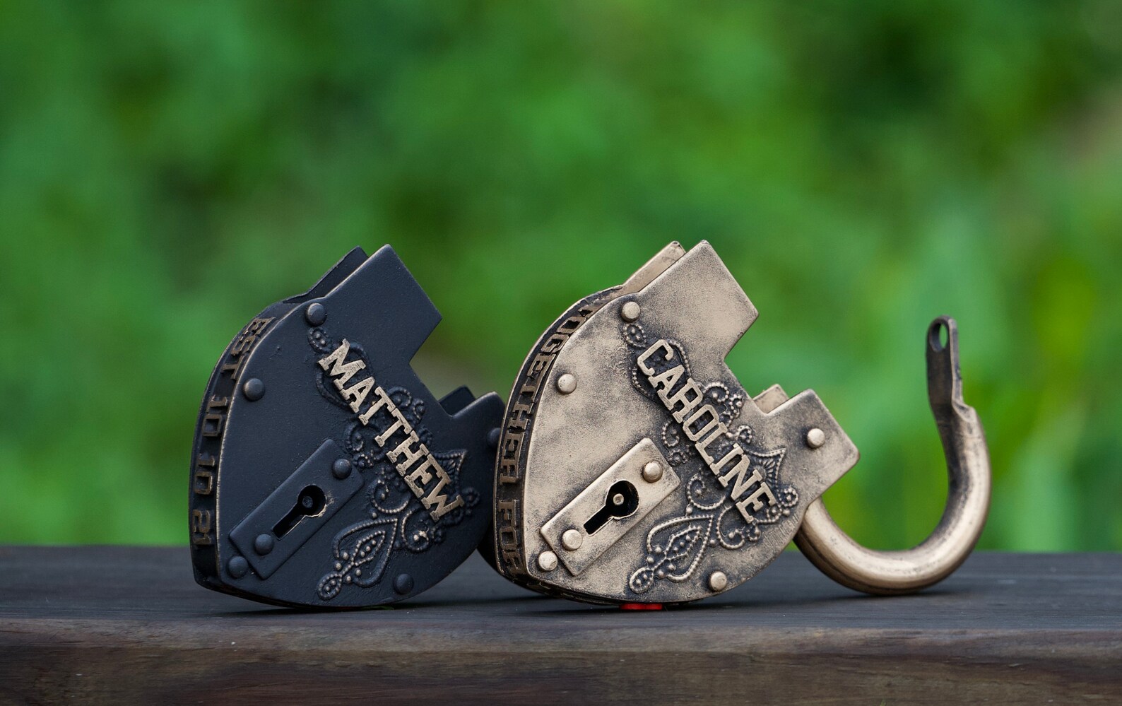 Unity Ceremony Wedding Locks Couple Love Locks Engraved - Etsy