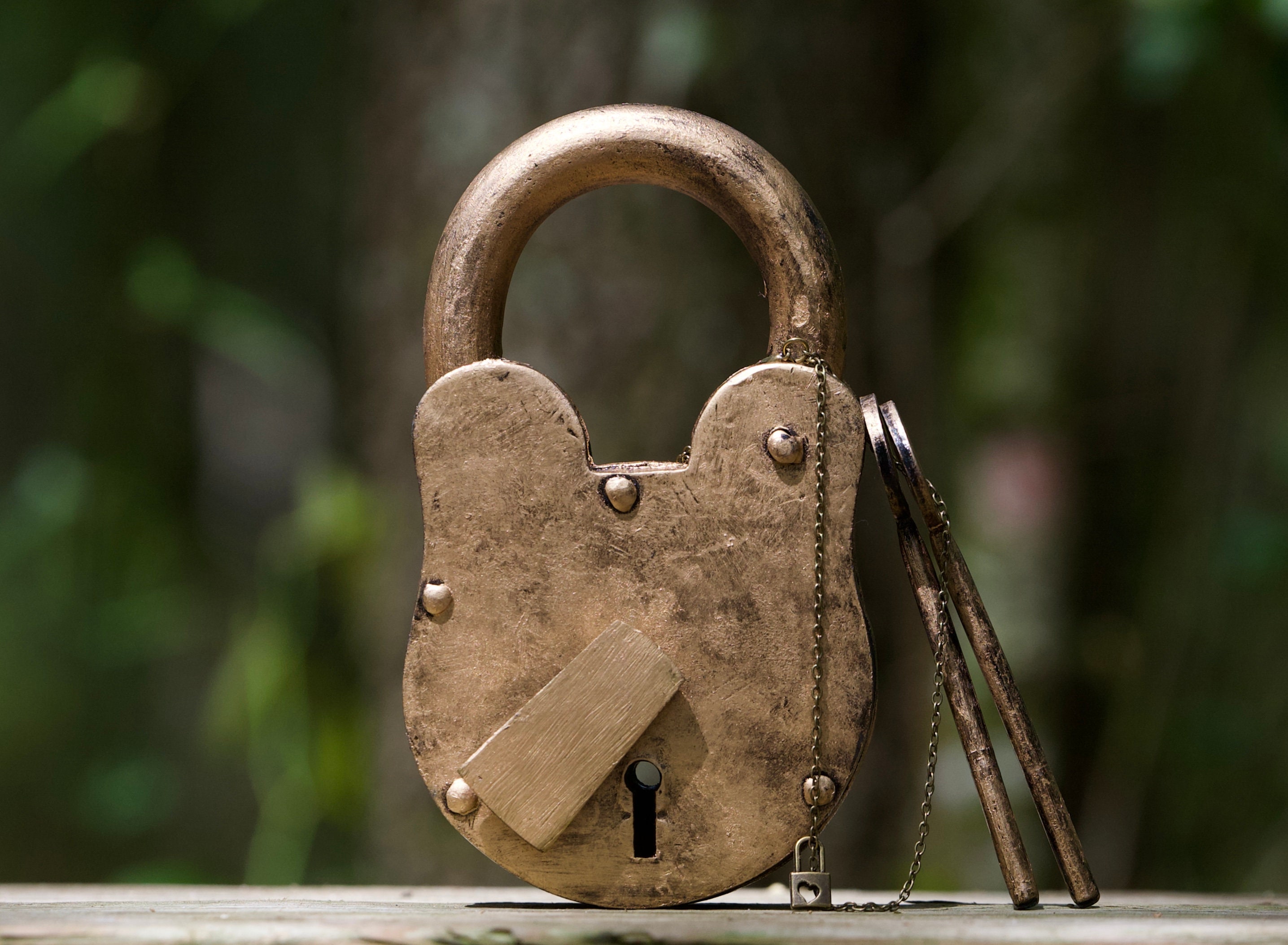Iron Antique Padlock and Keys Jumbo Size Padlock Old Fashion | Etsy