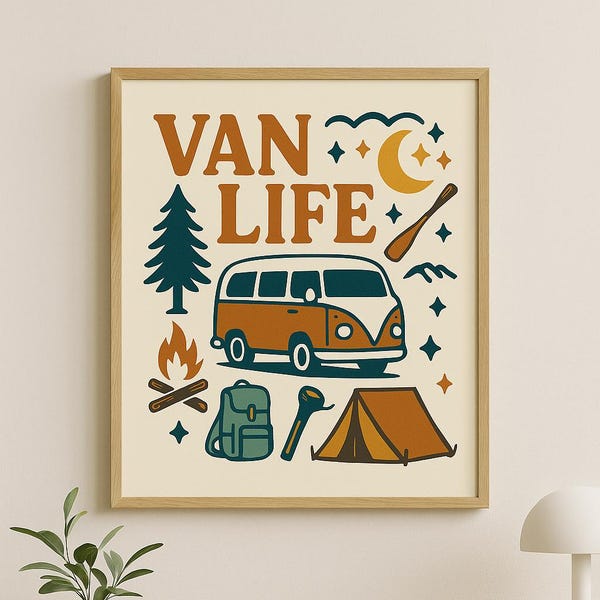 Van Life Printable Poster - Etsy