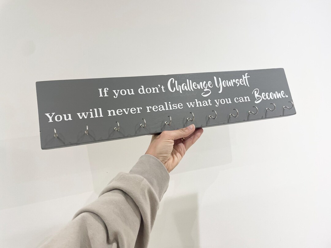 Inspirational Quote Medal Hanger - Marathon, Race Display - Etsy