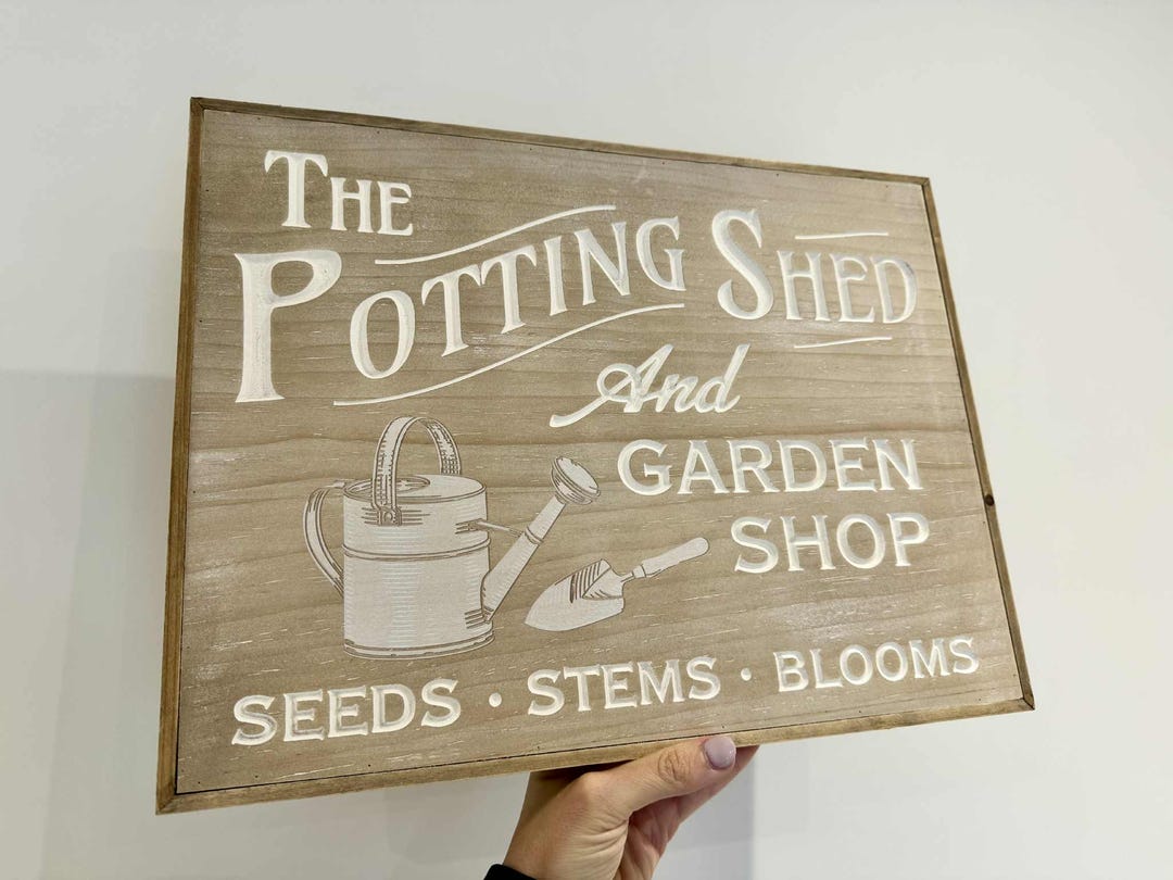 The Potting Shed Sign | Garden Sign for Grandad | New Home Gift - Etsy