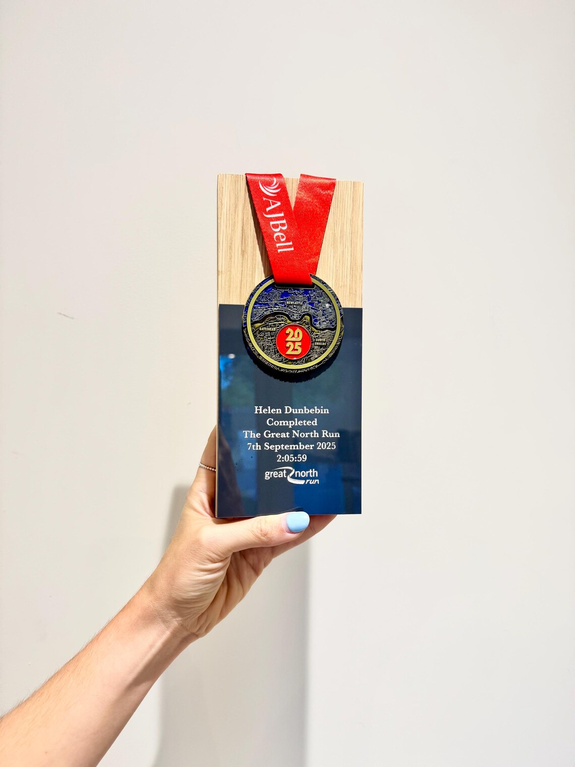 Engraved Solid Oak North Run 2025 Trophy Plaque - Etsy