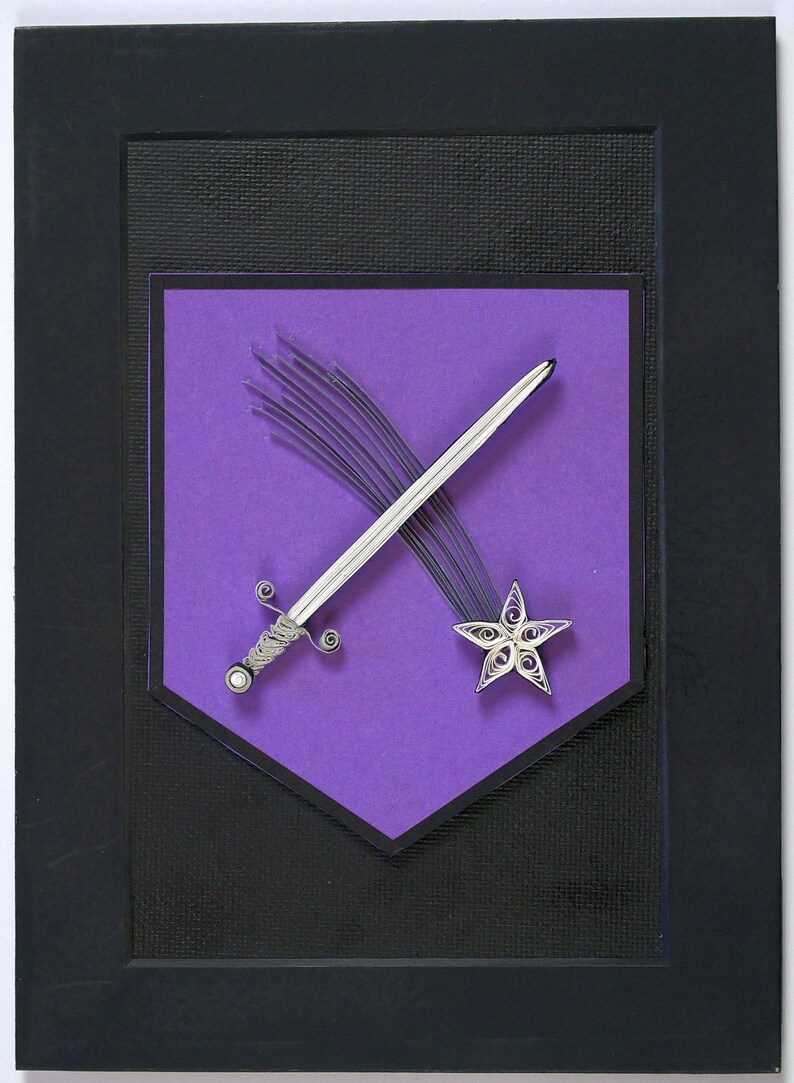 House Dayne Silver & Purple Sword and Shooting Star Sigil | Etsy