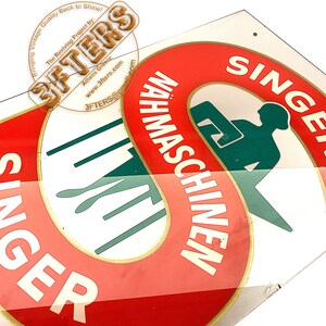 SINGER Sewing Machines Glass Sign German Nahmaschinen - Etsy