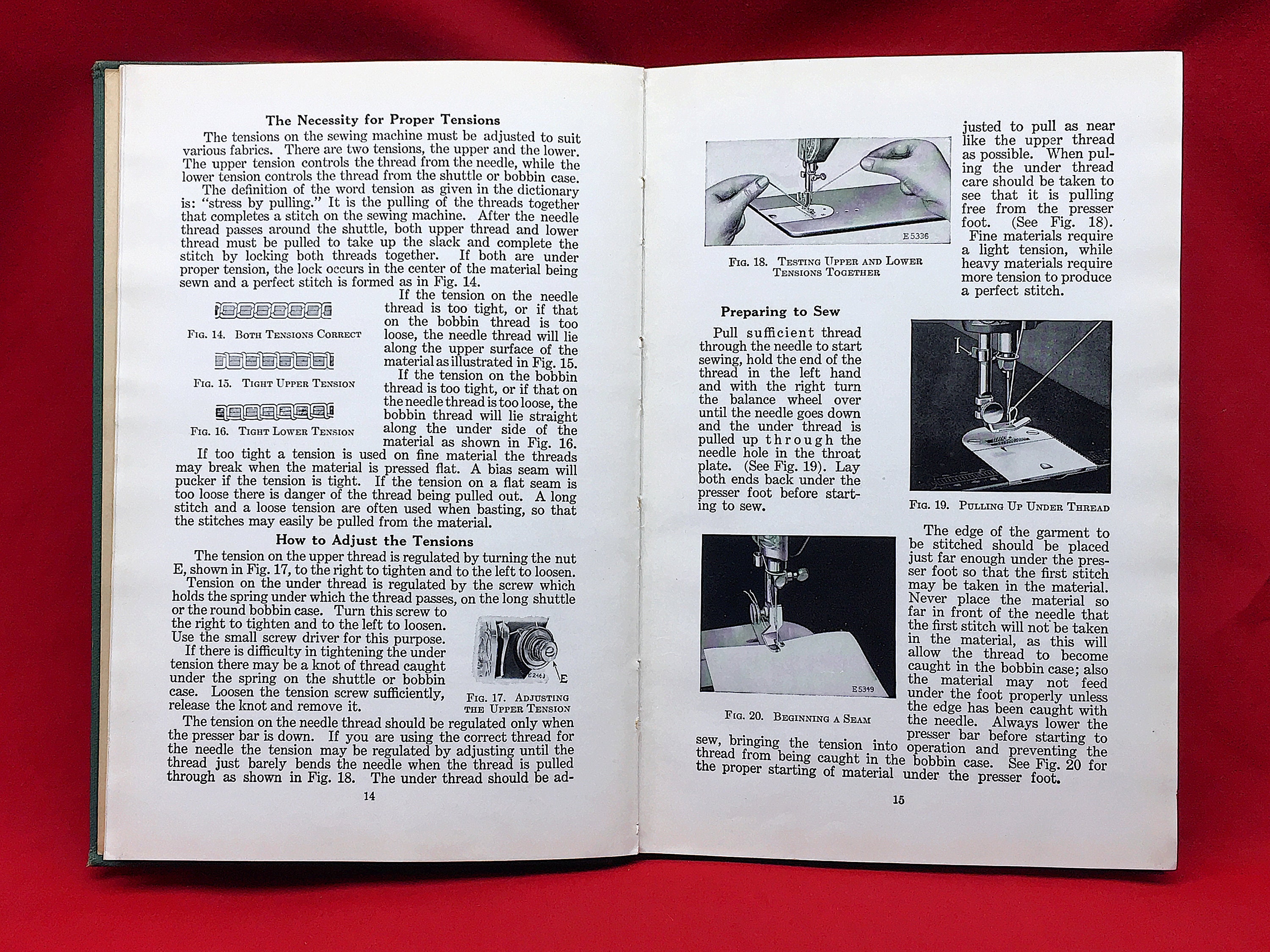 SINGER MACHINE SEWING Hardcover Book for Teachers of Home Economics ...