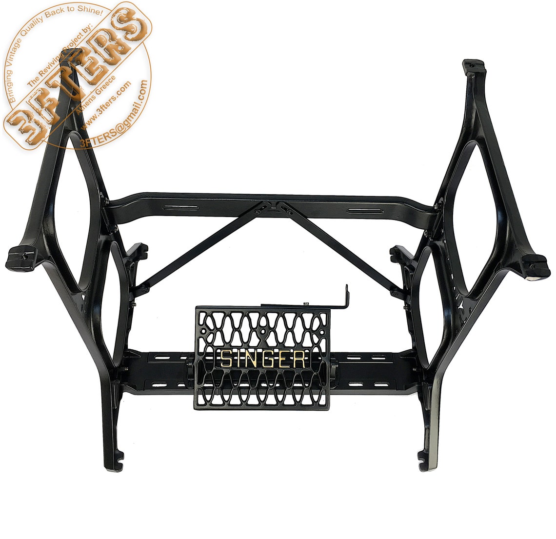SINGER Sewing Machine Industrial Table Cast Iron Stand Legs Base by ...