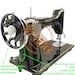 Vintage SINGER SIMANCO Sewing Machine Hand Crank Handle Serviced ...