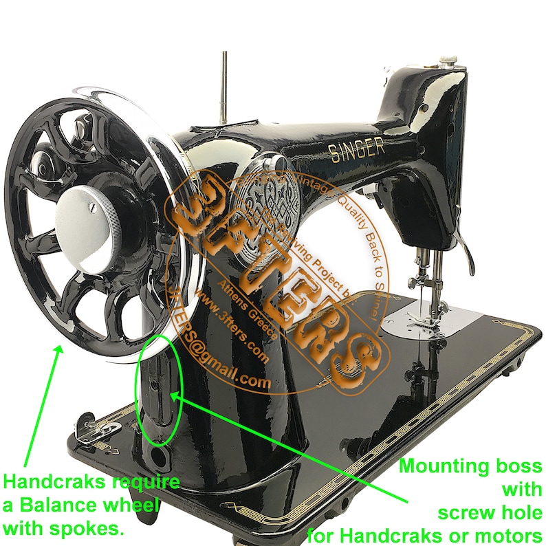 Vintage SINGER SIMANCO Sewing Machine Hand Crank Serviced & - Etsy