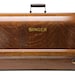 SINGER Sewing Machine Tiger Wood Bentwood Carrying Case for 15 15-91 ...