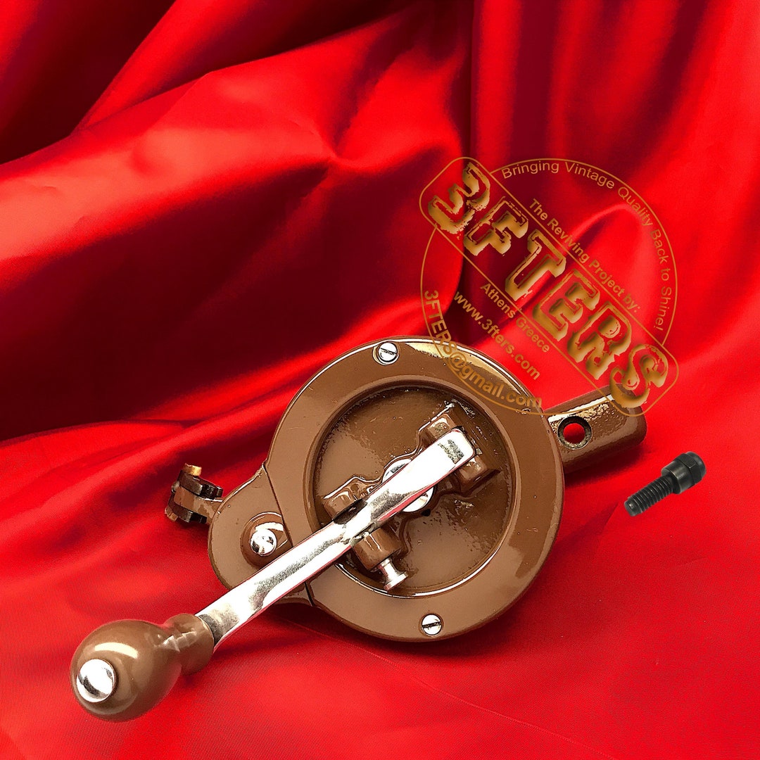 Vintage SINGER SIMANCO Sewing Machine Hand Crank Handle Serviced ...
