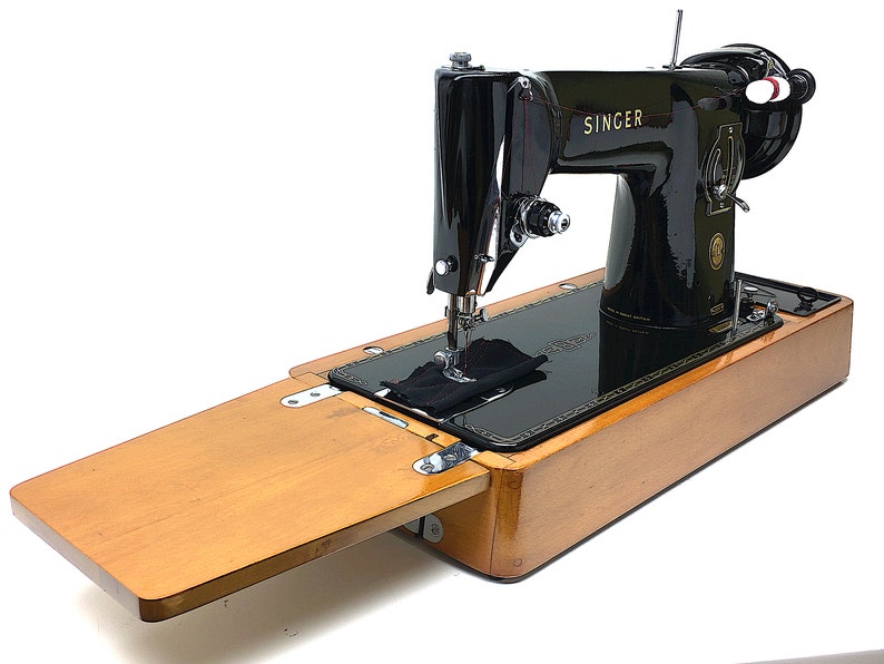 SINGER Sewing Machine Full Size Wooden Base & Extension Board for 201 ...
