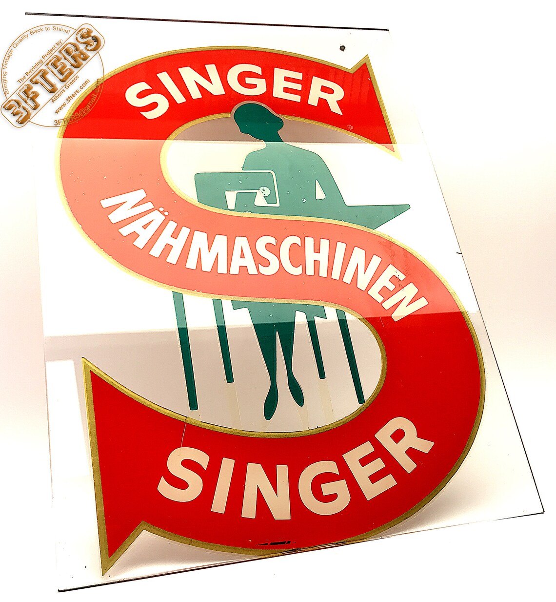 SINGER Sewing Machines Glass Sign German Nahmaschinen - Etsy
