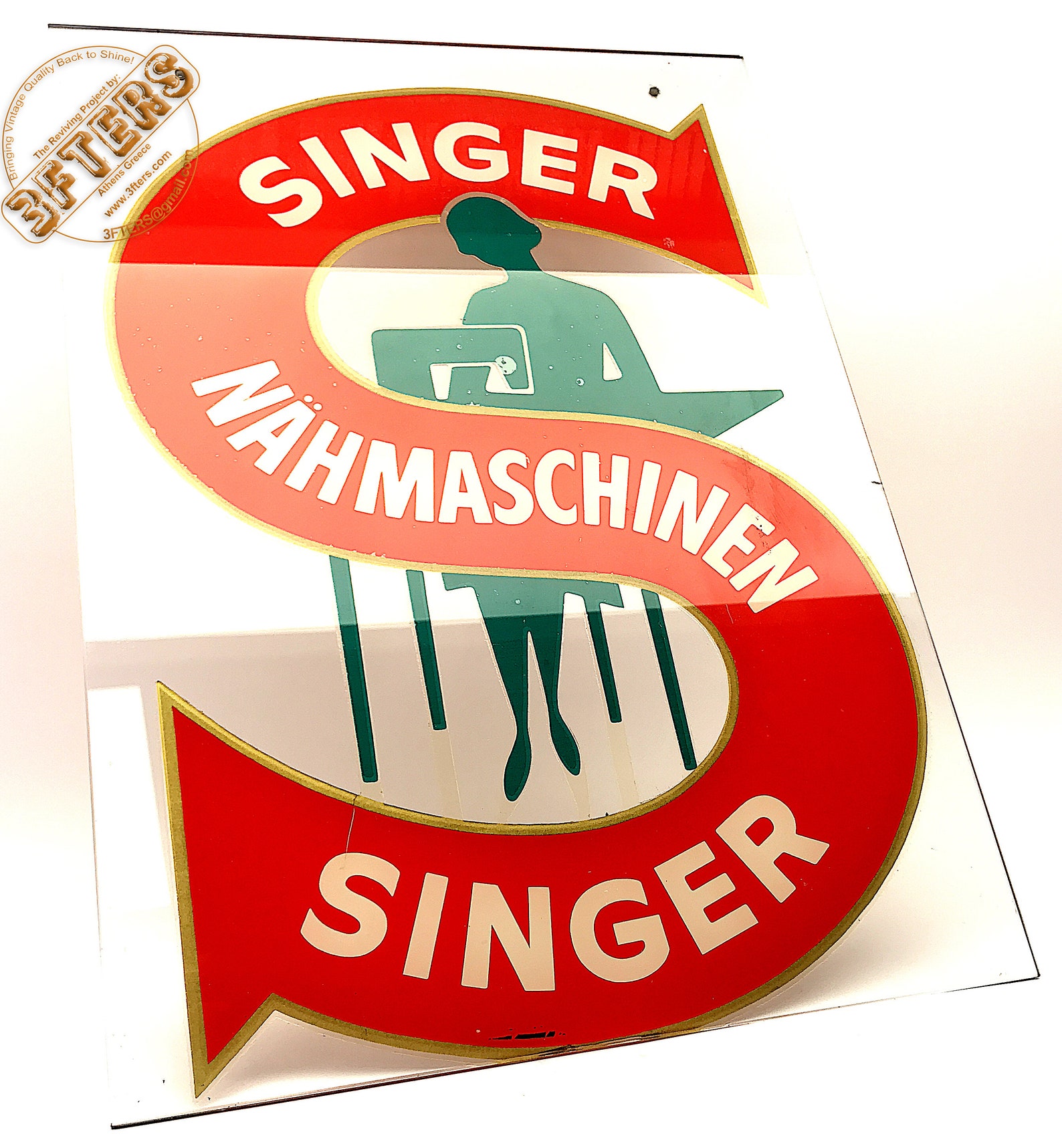 SINGER Sewing Machines Glass Sign German Nahmaschinen - Etsy