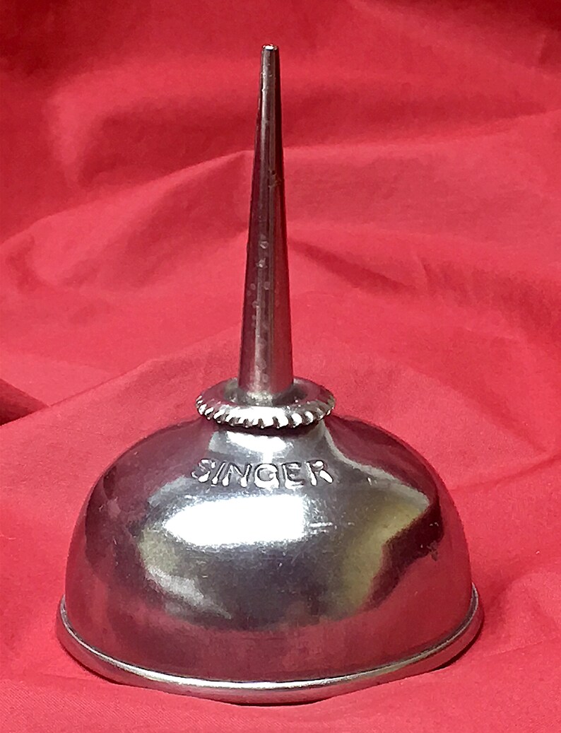 Vintage SINGER Sewing Machine Oiler Tin Oil Can Container | Etsy