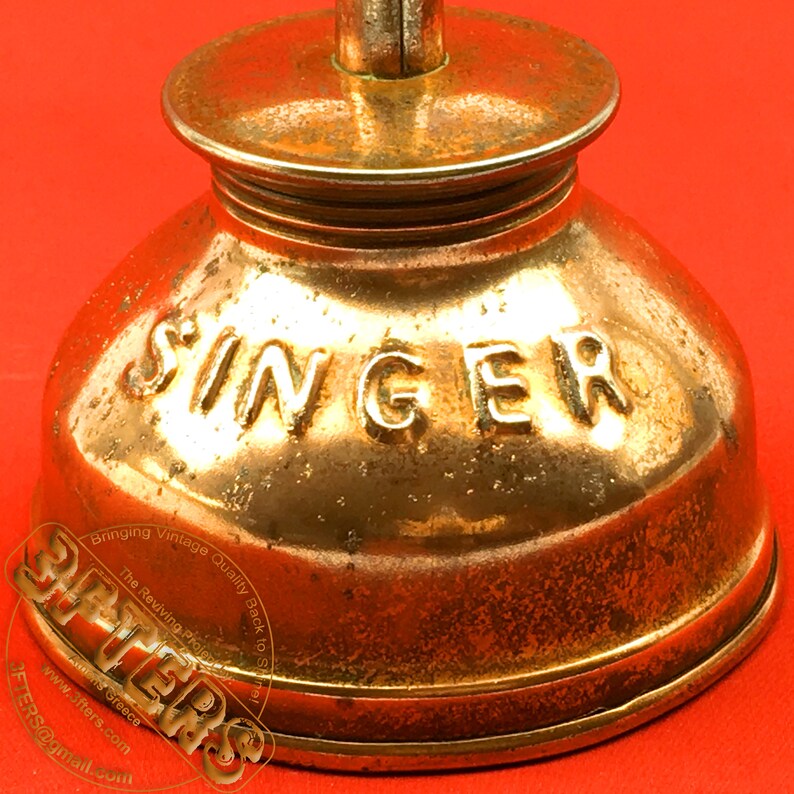 Vintage SINGER Sewing Machine Oiler Tin Oil Can Container - Etsy