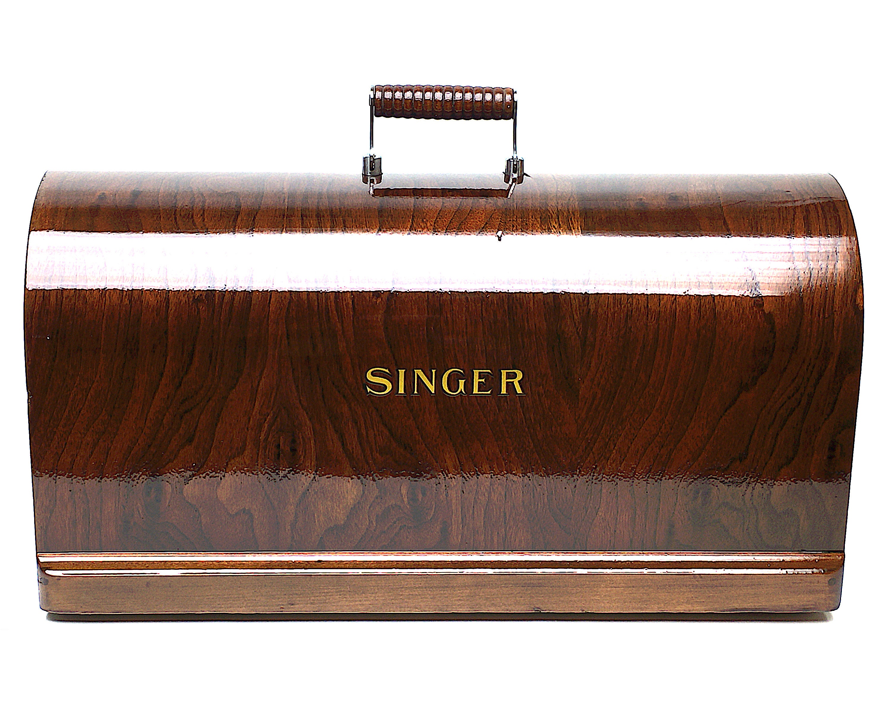 SINGER Sewing Machine Bentwood Carrying Wooden Case Top Cover | Etsy