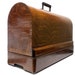 SINGER Sewing Machine Tiger Wood Bentwood Carrying Case for 15 15-91 ...