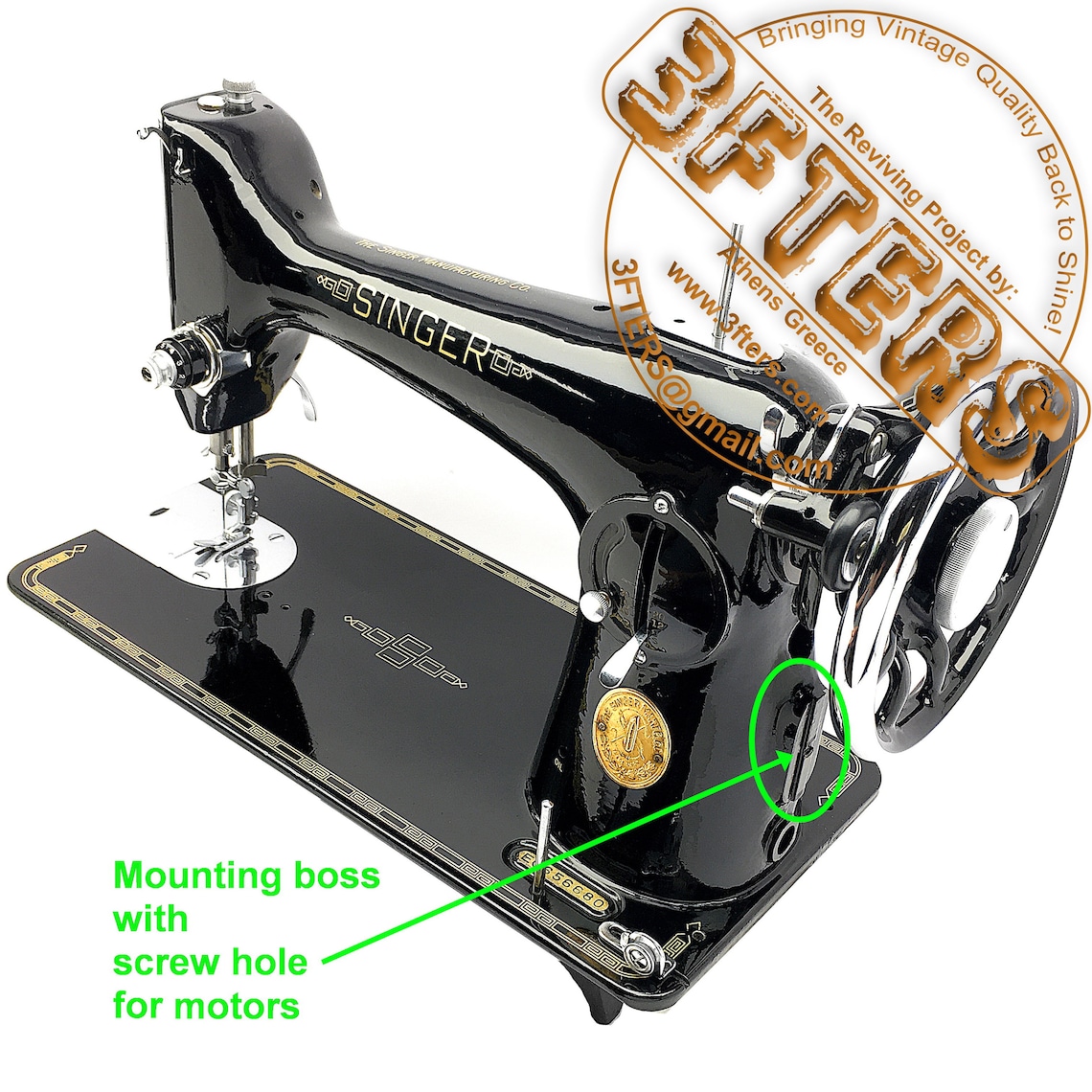 SINGER SIMANCO Sewing Machine Motor, Light, Pedal Cabling Serviced ...