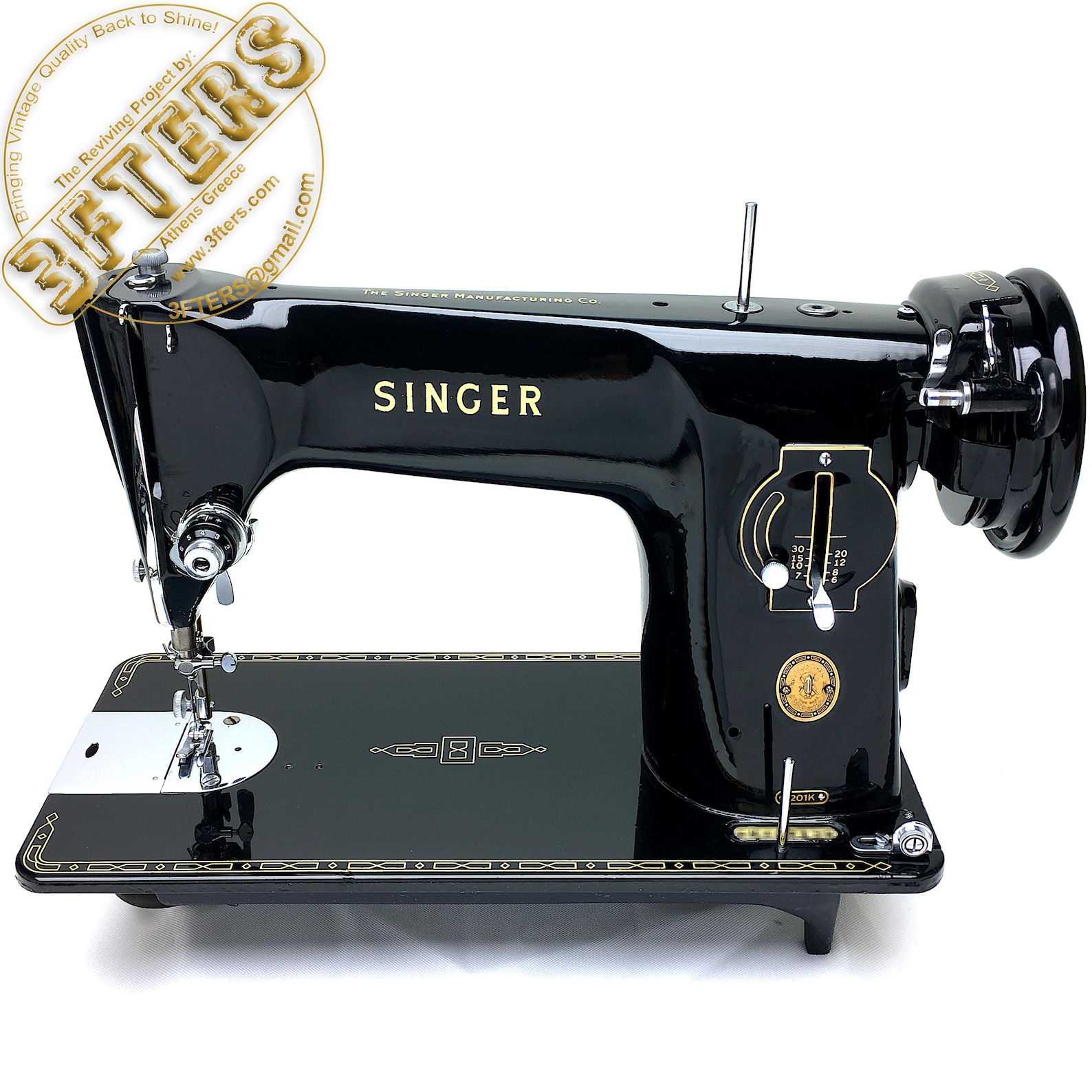 SINGER 201k Heavy Duty Sewing Machine Serviced & Restored by 3FTERS - Etsy