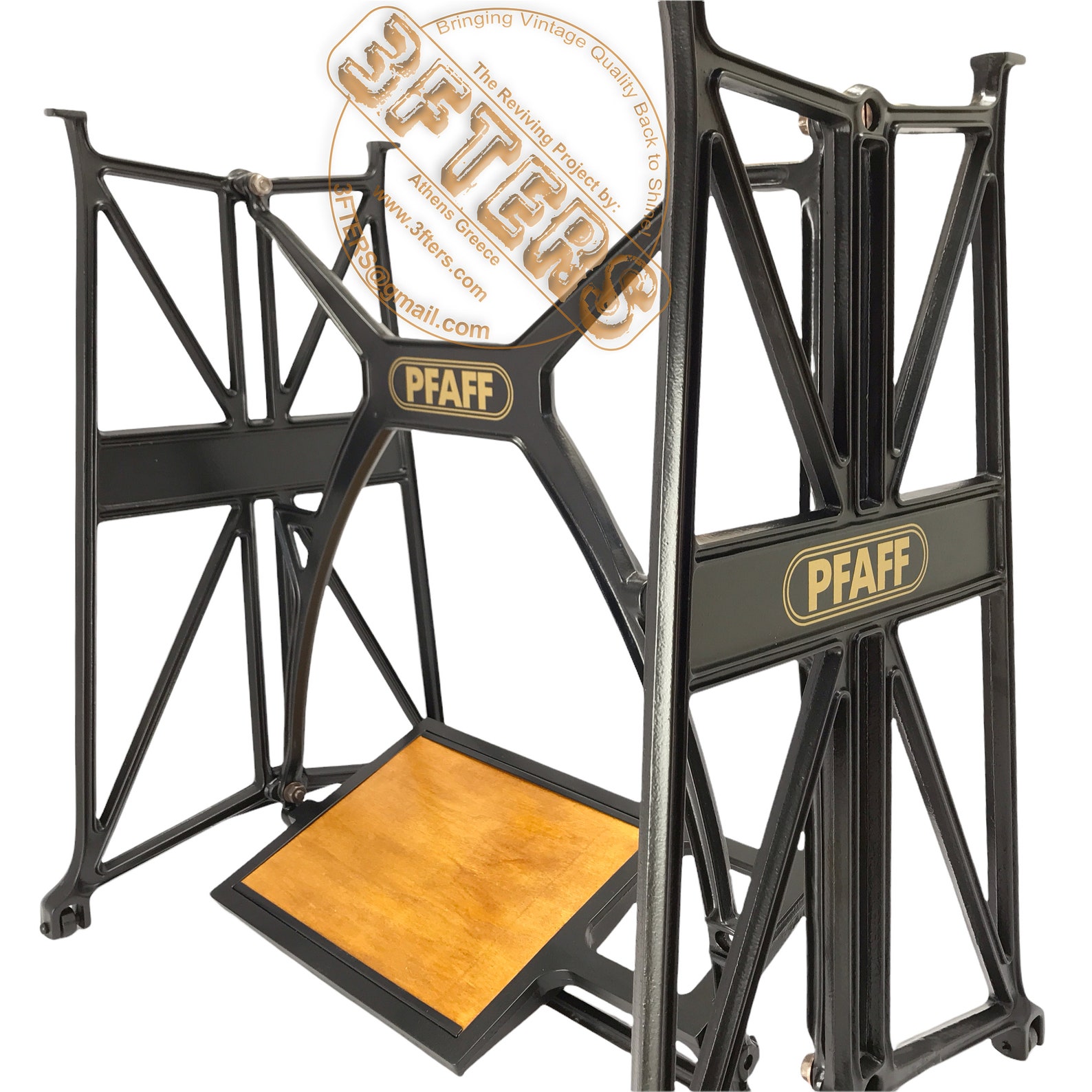 PFAFF Sewing Machine Table Cast Iron Stand Legs Base by 3FTERS (non ...