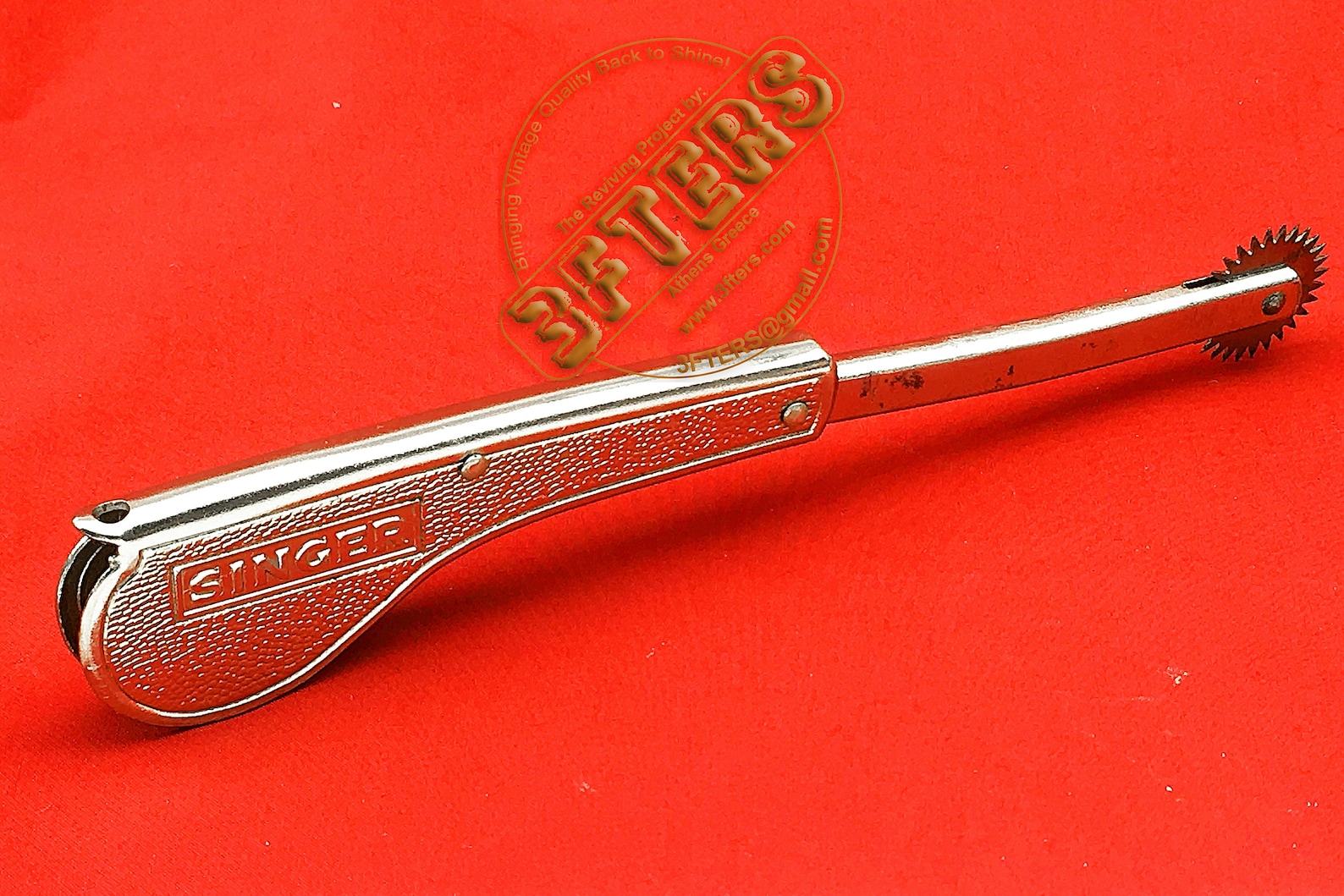 SINGER Folding Tracing Wheel Sewing Tracer Pocket Needle Point Pattern ...