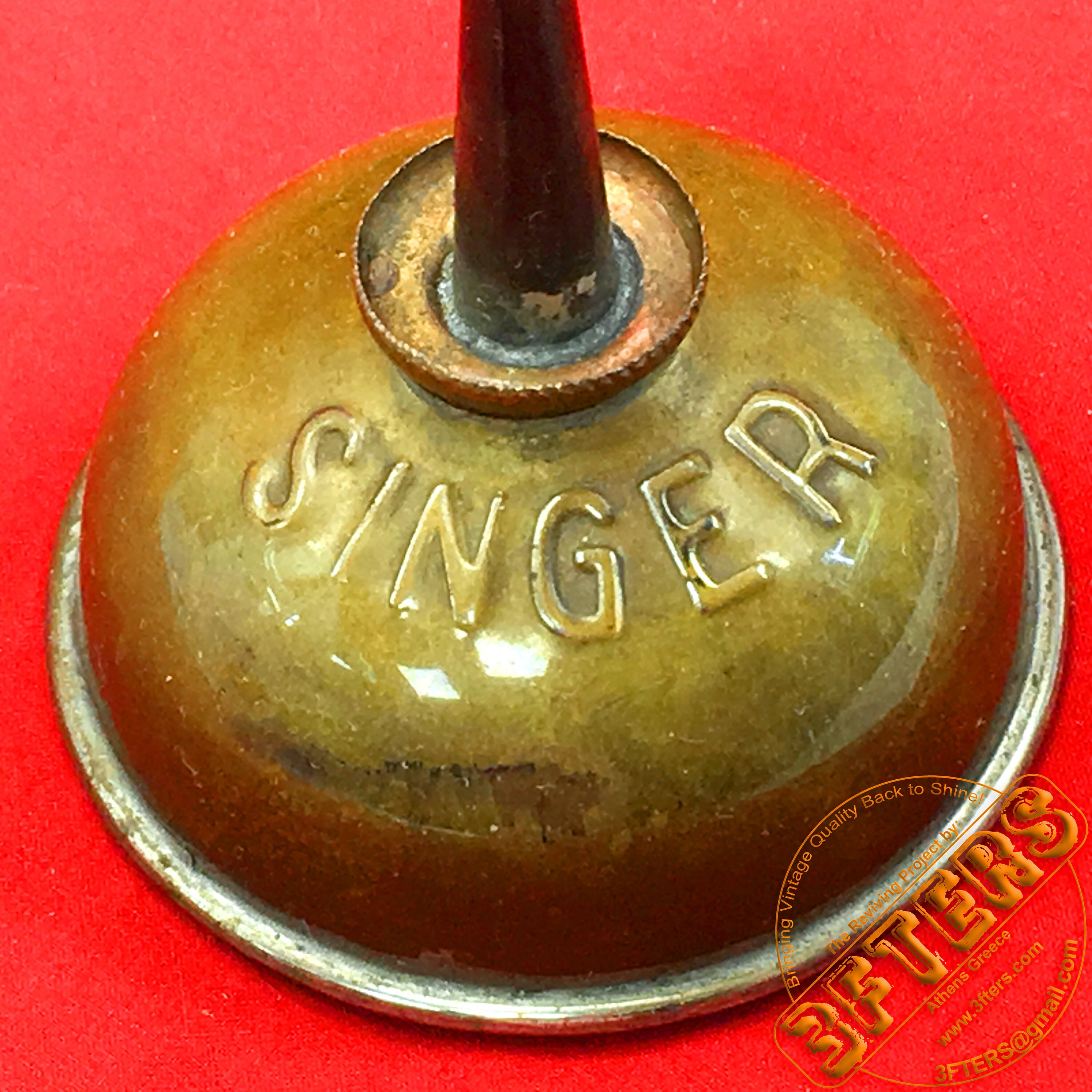 Vintage SINGER Sewing Machine Oiler Tin Oil Can Container - Etsy