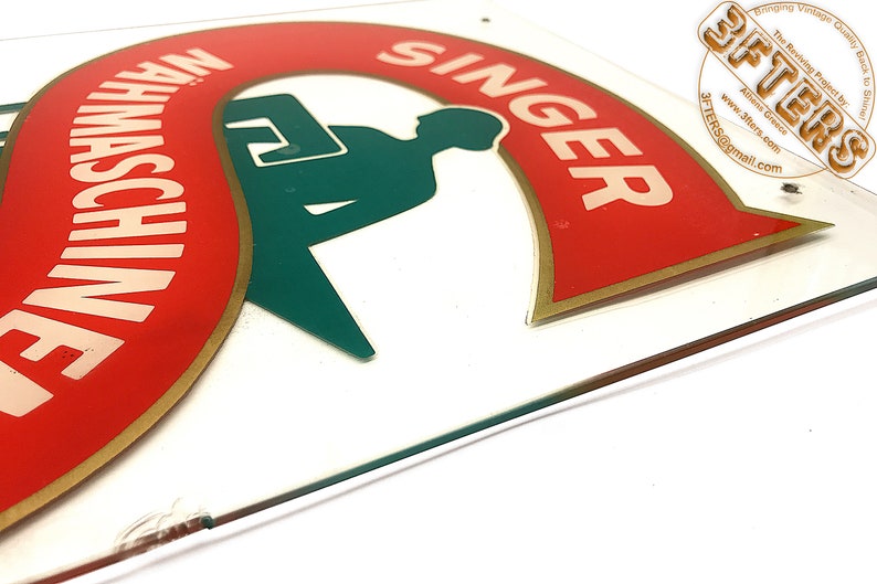 SINGER Sewing Machines Glass Sign German Nahmaschinen - Etsy