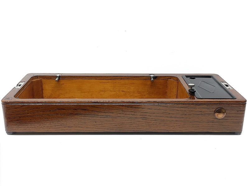 SINGER Sewing Machine Tiger Wood Bentwood Carrying Case for 15 15-91 ...