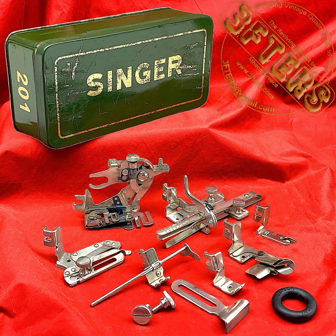 German SINGER Attachments Box for 201 201k 201-2 Low Shank Sewing ...