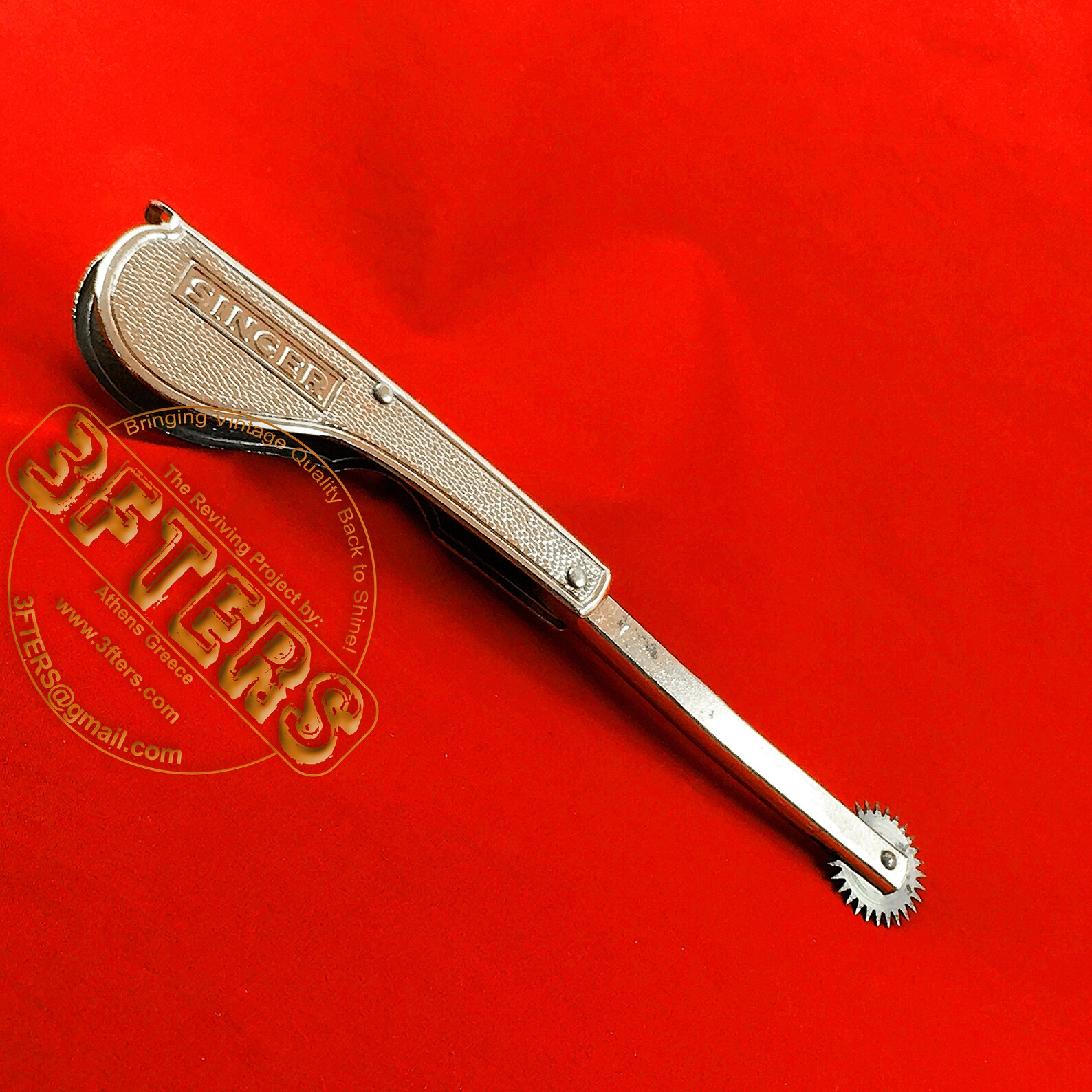 SINGER Folding Tracing Wheel Sewing Tracer Pocket Needle Point Pattern ...