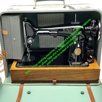 VTG German SINGER Sewing Machine Case & Base With Extension Board Box ...