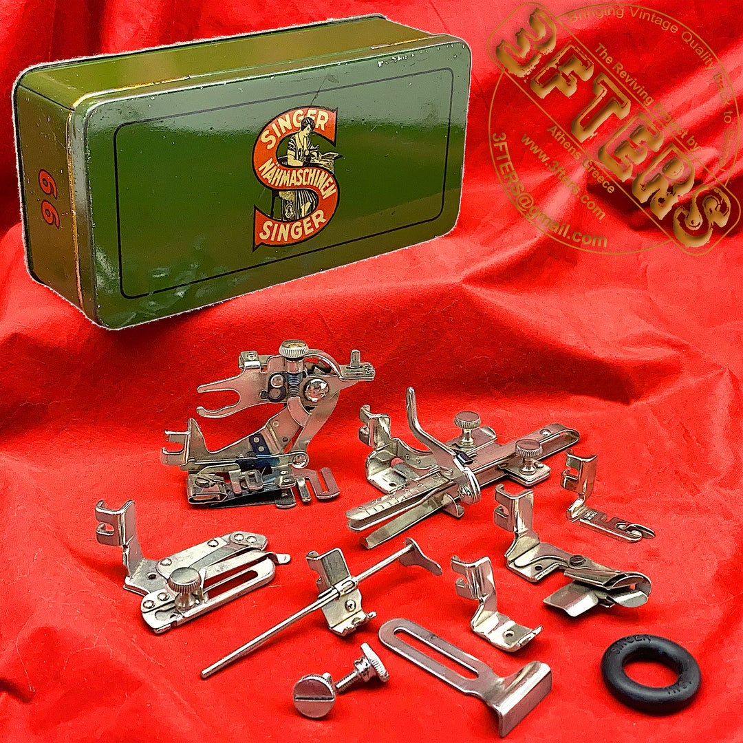 German SINGER Attachments Box for 66k 66 Low Shank Sewing Machines ...
