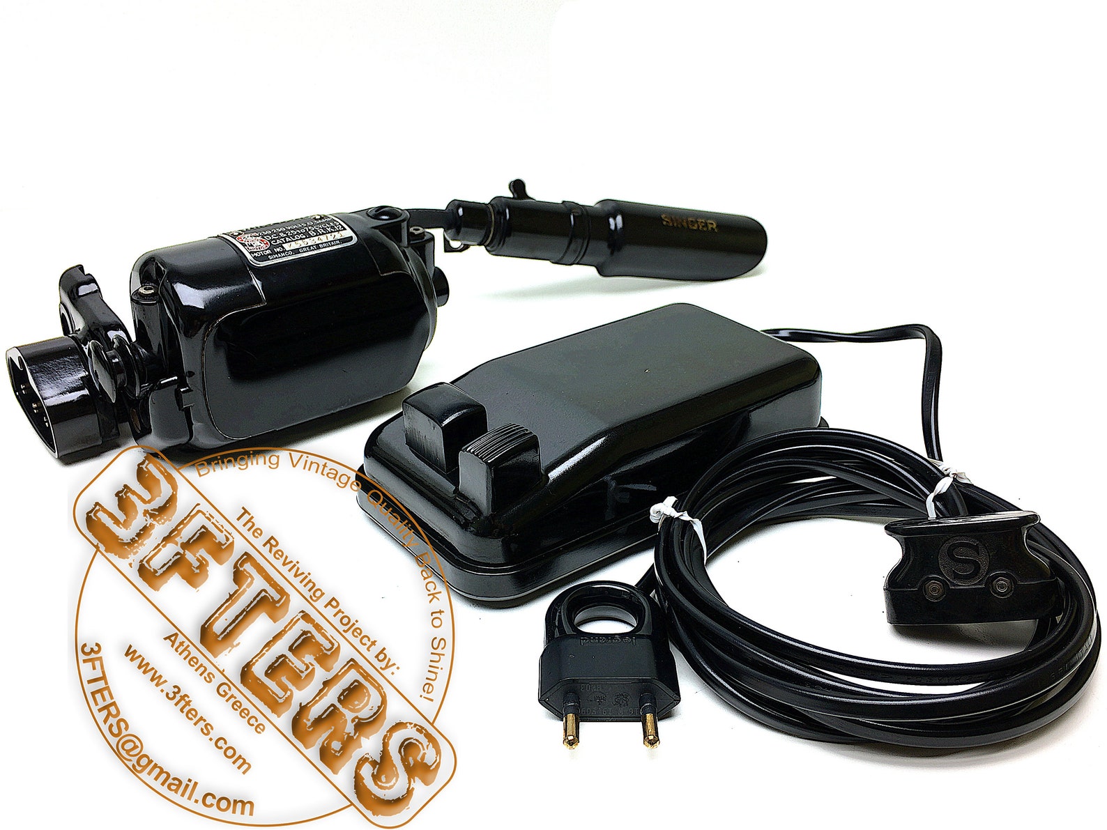 SINGER SIMANCO Sewing Machine Motor, Light, Pedal Cabling Serviced ...