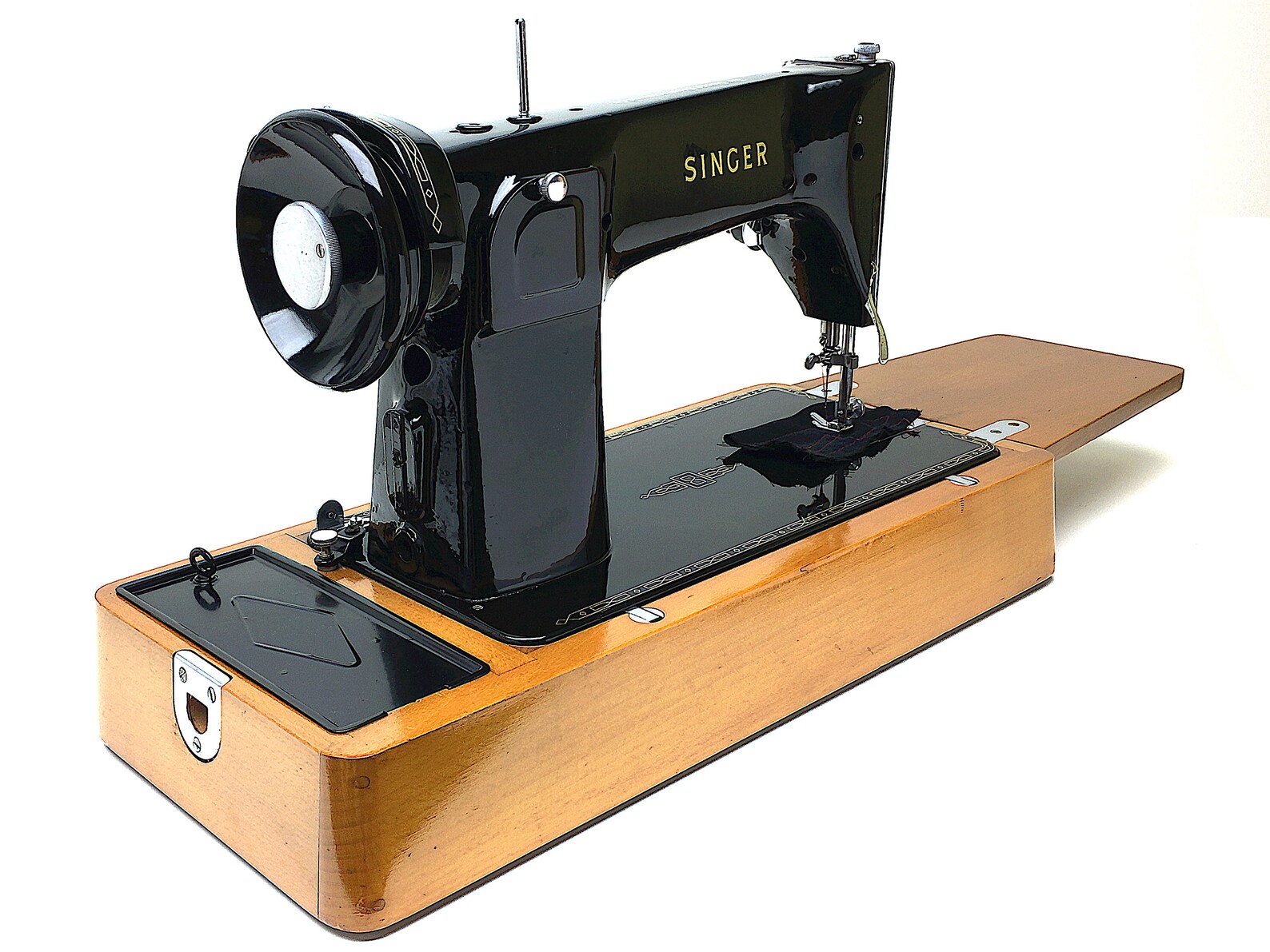SINGER Sewing Machine Full Size Wooden Base & Extension Board for 201 ...