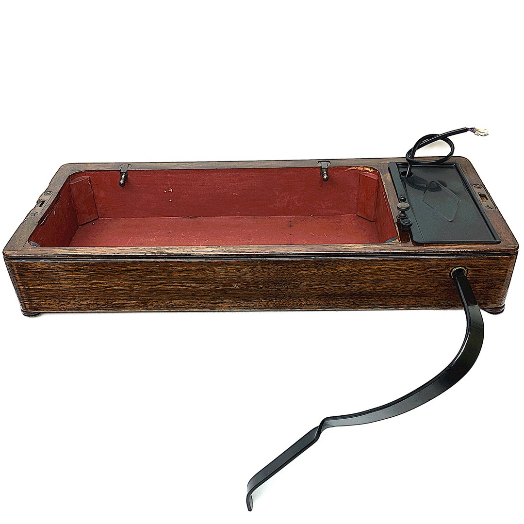 SINGER Sewing Machine Wooden Base & Knee Lever Controller for 201 201-2 ...