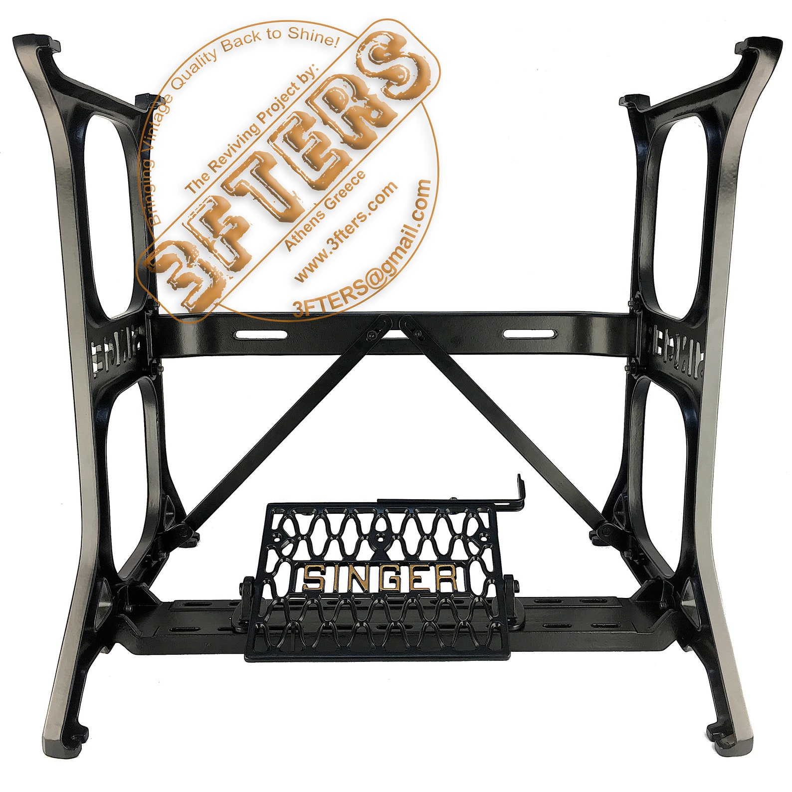 SINGER Sewing Machine Industrial Table Cast Iron Stand Legs - Etsy