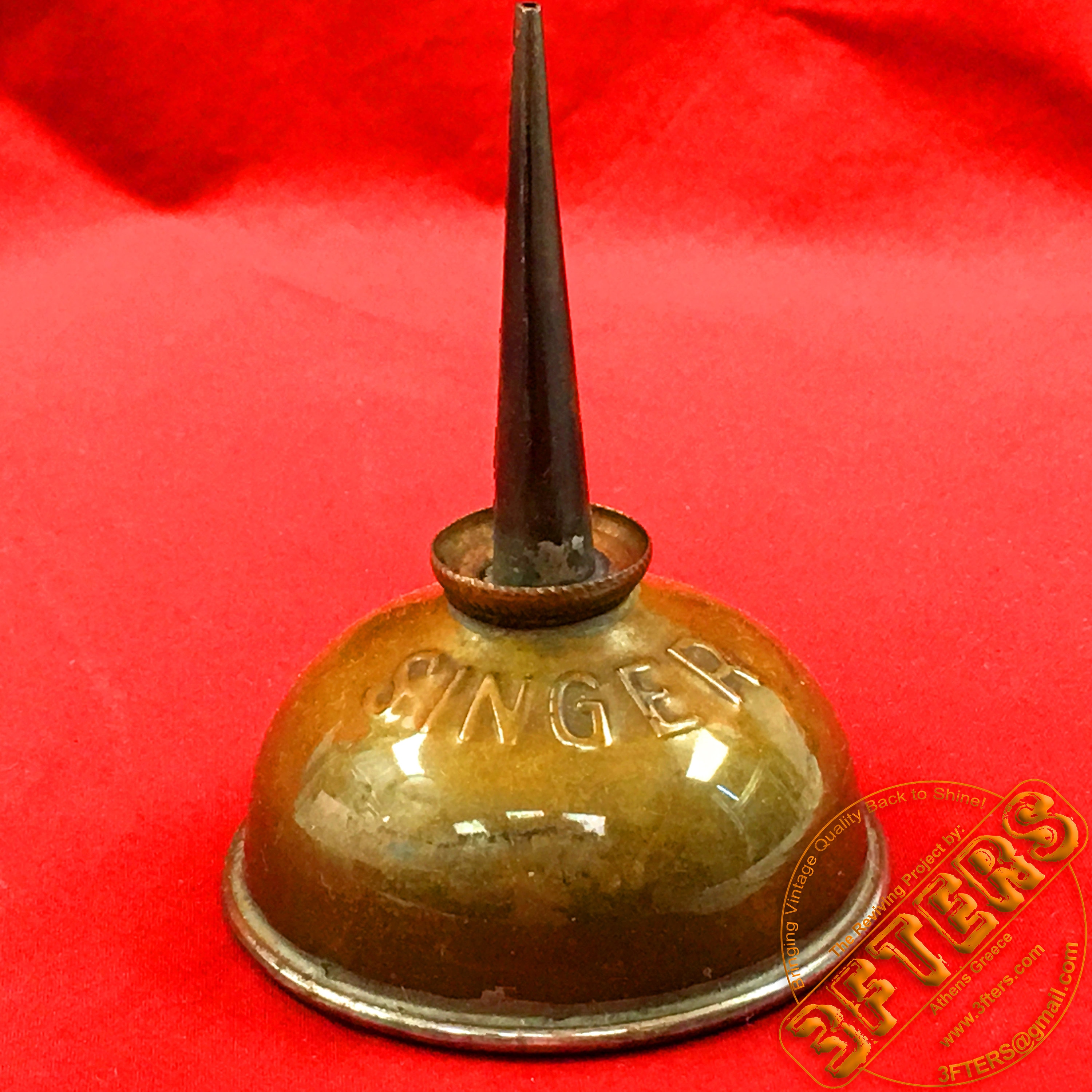 Vintage SINGER Sewing Machine Oiler Tin Oil Can Container - Etsy