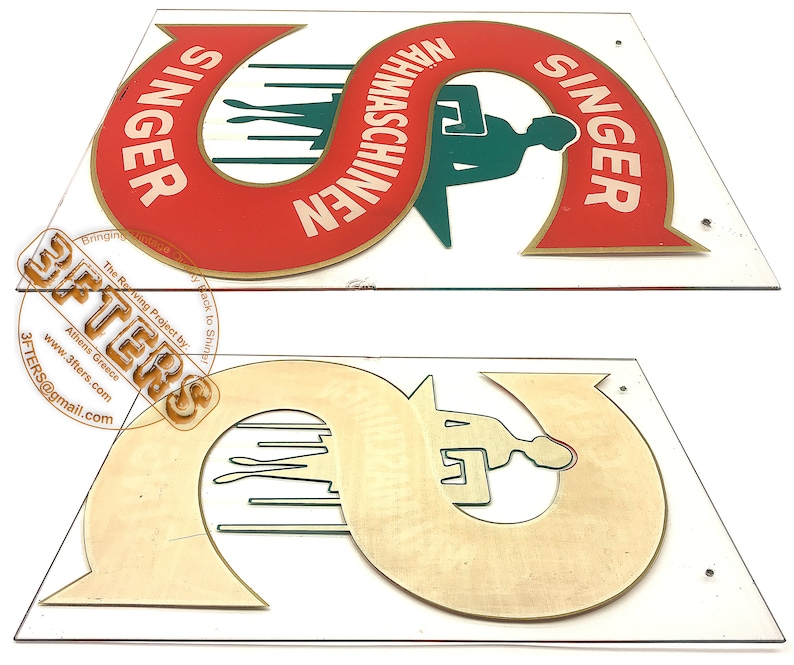 SINGER Sewing Machines Glass Sign German Nahmaschinen - Etsy