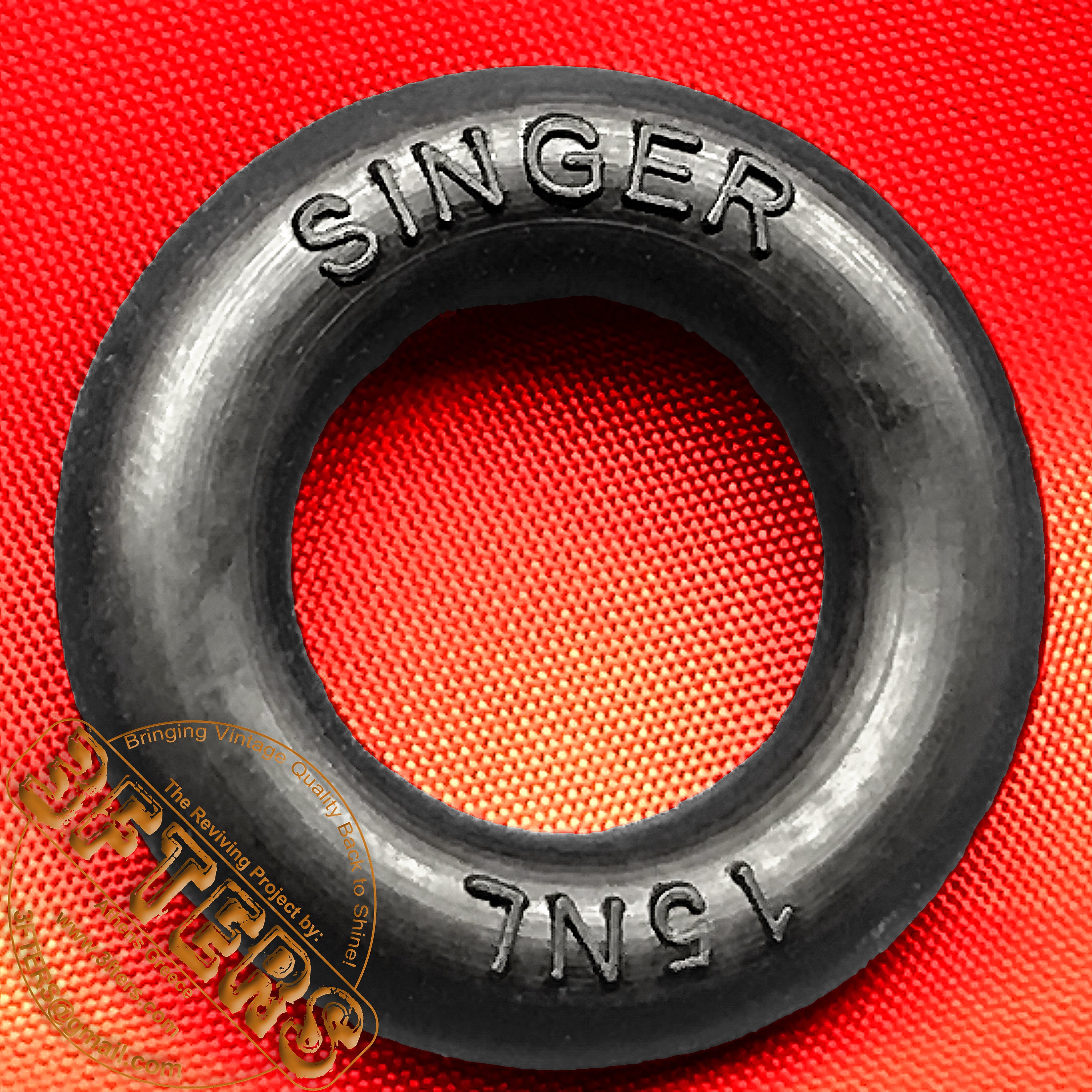 Original SINGER Vintage Sewing Machine Bobbin Winder O Ring Rubber Tire ...