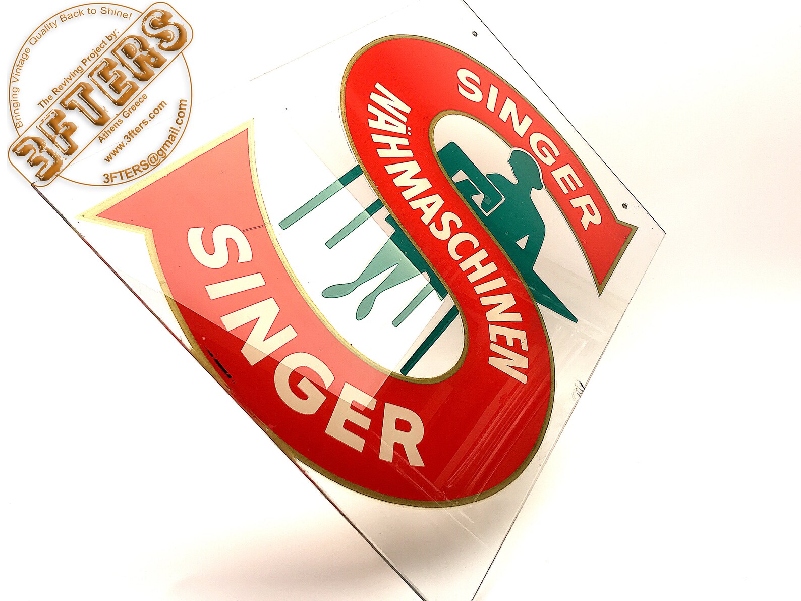 SINGER Sewing Machines Glass Sign German Nahmaschinen - Etsy