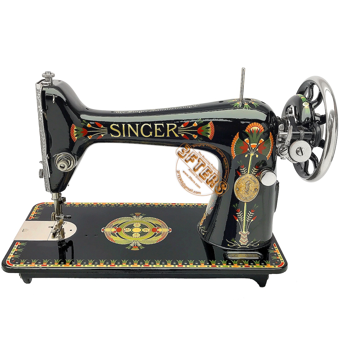Máquina de coser SINGER 66k Lotus restaurada y revisada por 3FTERS ...