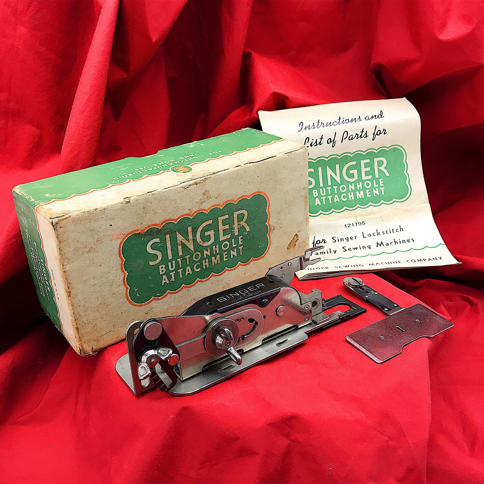 SINGER SIMANCO 121795 Buttonholer Attachment Low Shank 201 - Etsy Canada